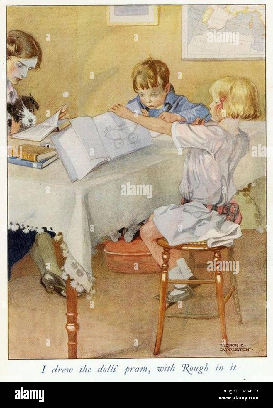 Honor Charlotte Appleton vintage illustration Stock Photo - Alamy