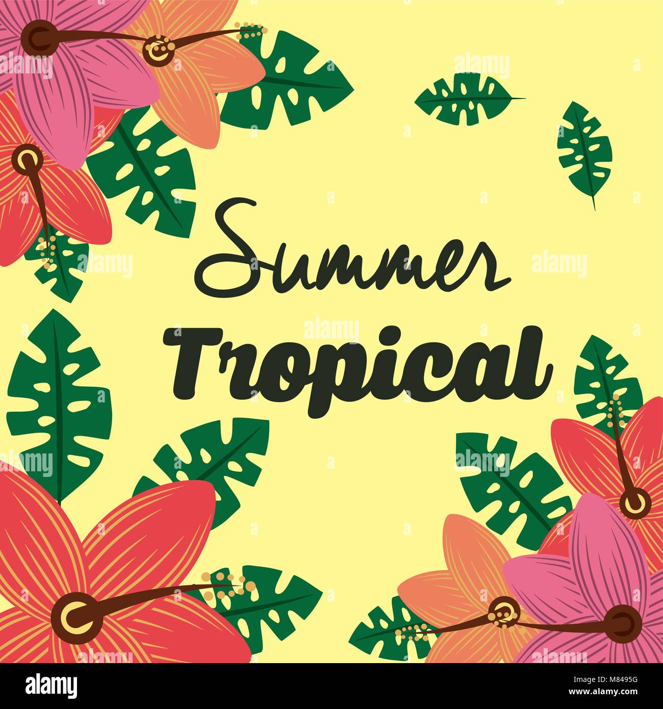 summer tropical season Stock Vector Image & Art - Alamy
