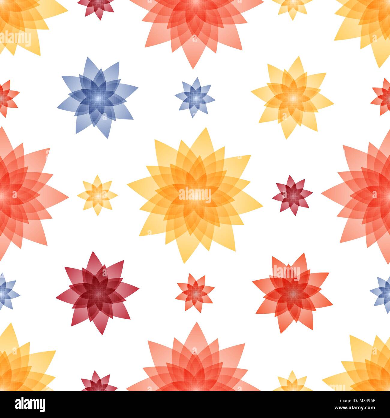 Wallpaper for interior design with flowers vector illustration ...