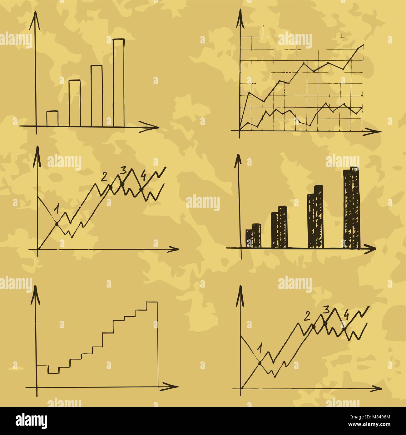 Schedule vector. Set of different retro style Schedule Stock Vector ...
