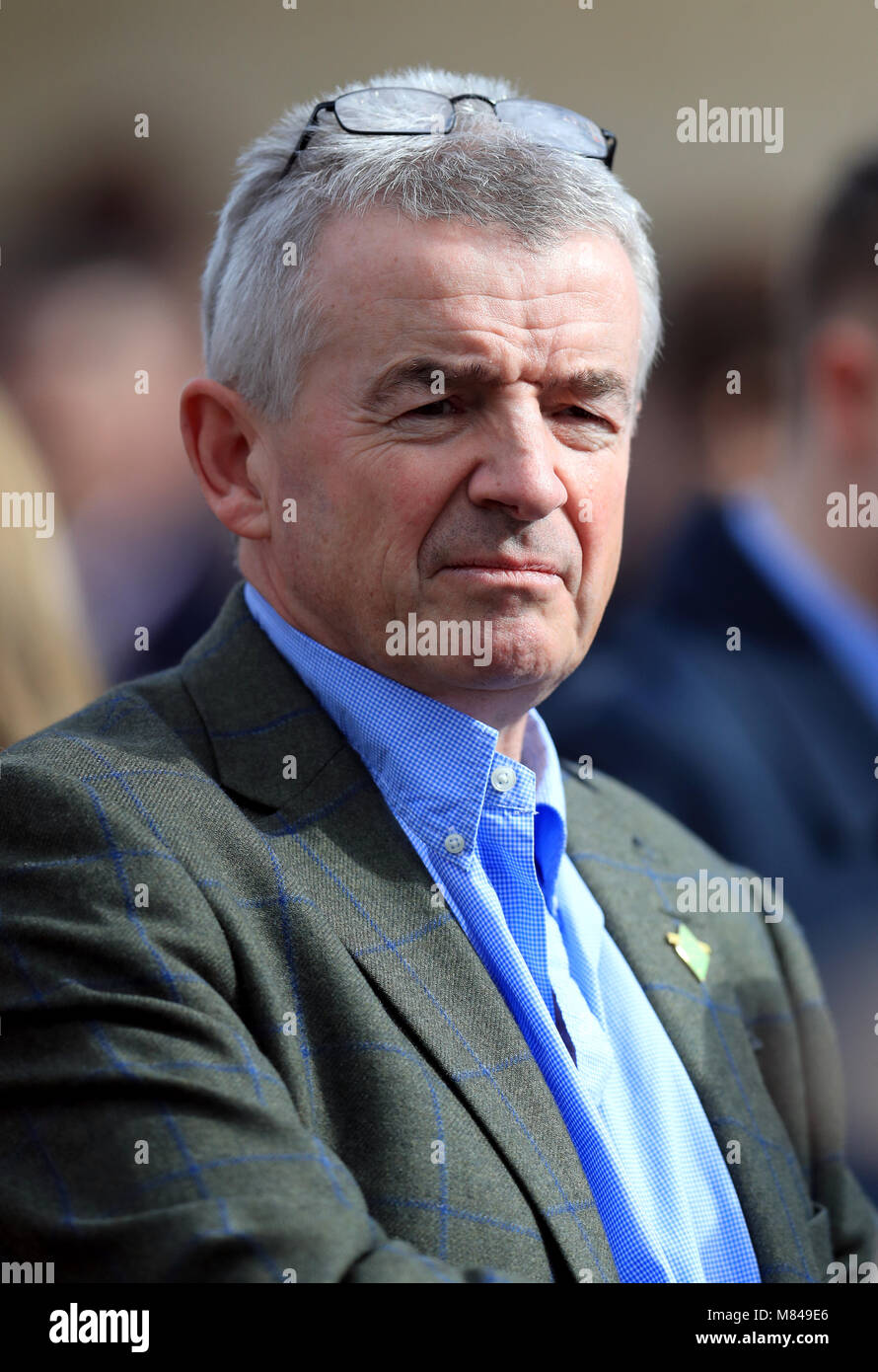 Michael O'Leary during Champion Day of the 2018 Cheltenham Festival at ...