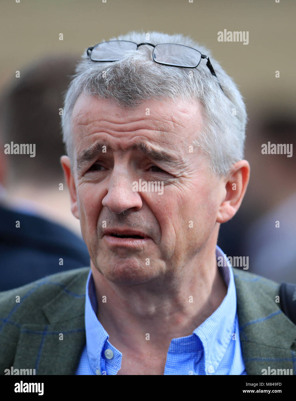 Michael O'Leary during Champion Day of the 2018 Cheltenham Festival at ...