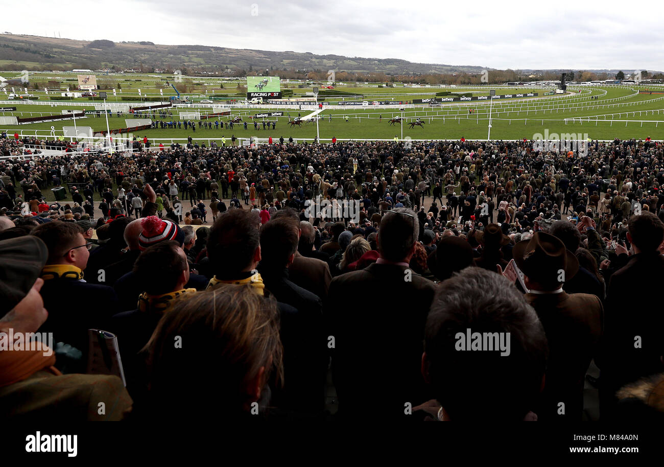 Runners and riders in the Betway Queen Mother Champion Chase during ...