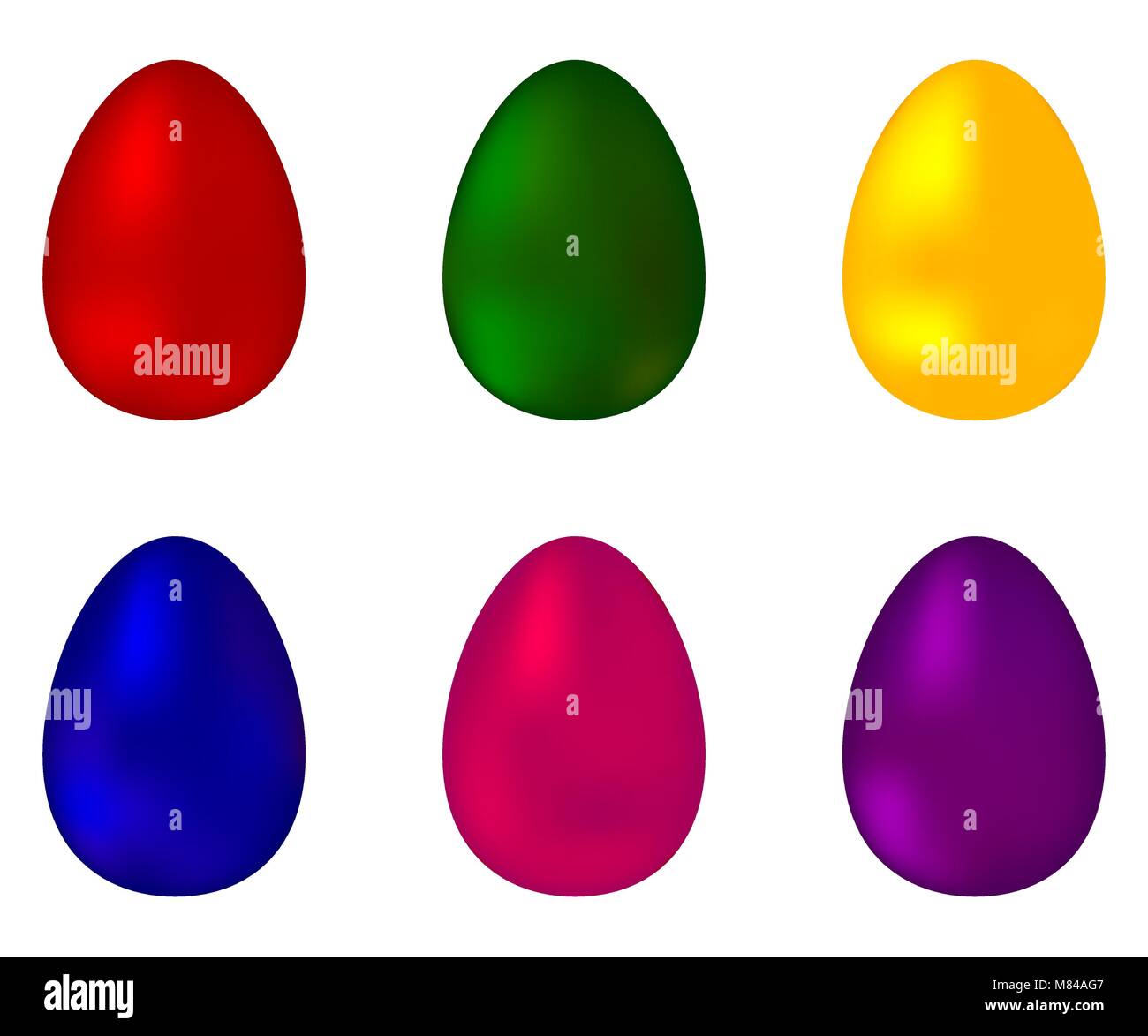 Collection of colorful colored eggs Stock Vector Image & Art - Alamy