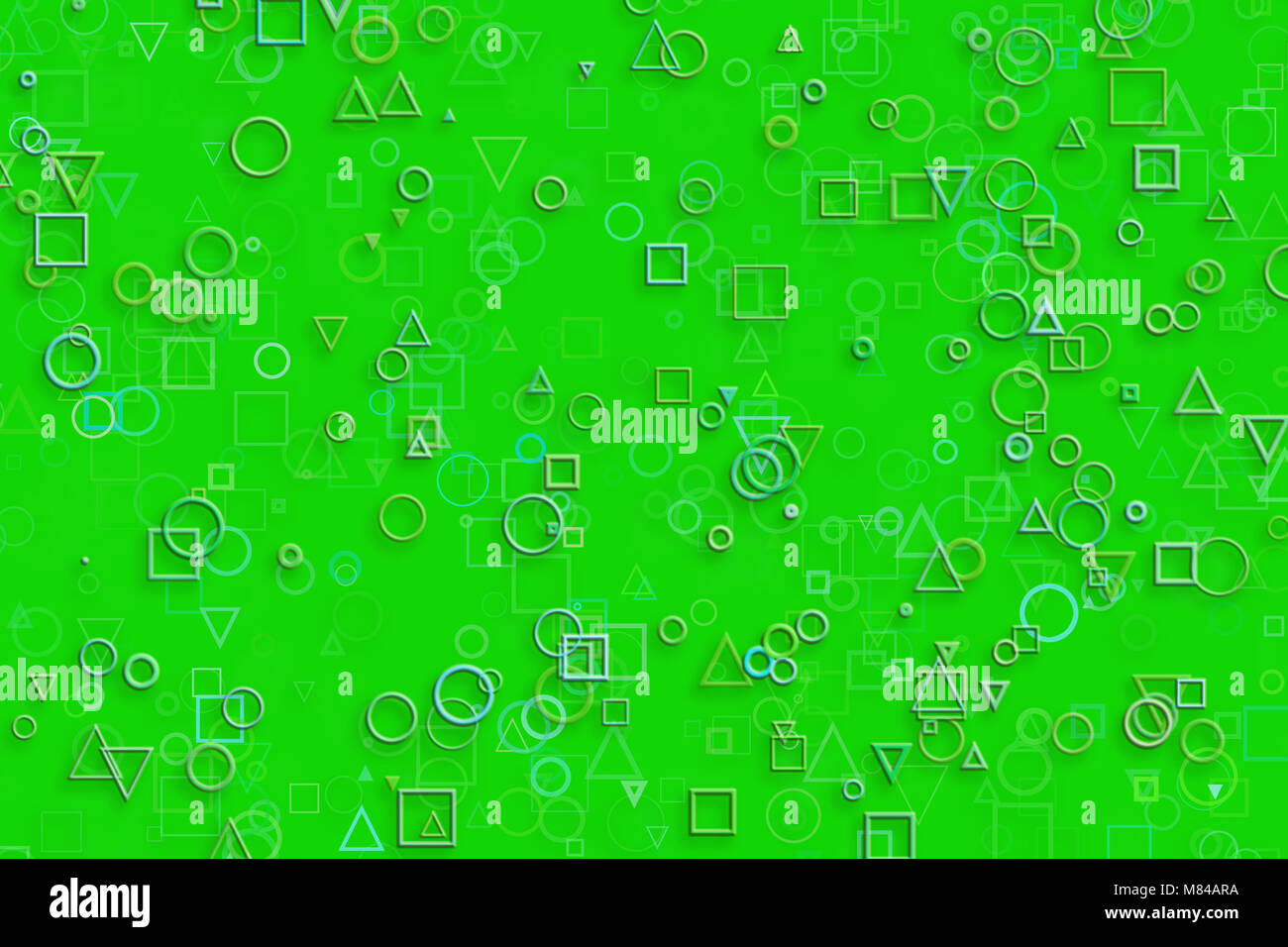 Random circle, square & rectangle shape, digital generative art for ...