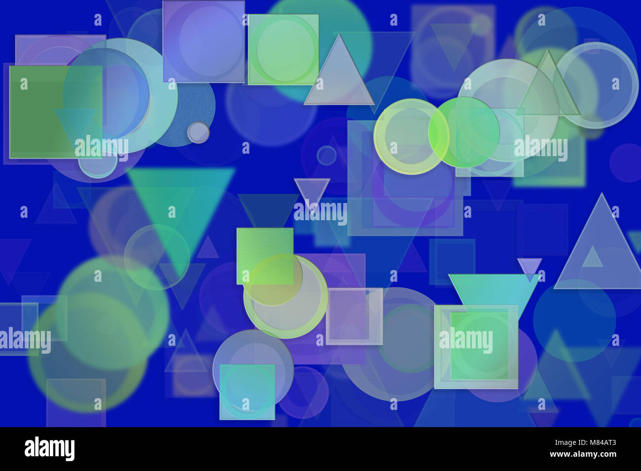 Abstract Embossed And Random Circle Square And Rectangle Shape Digital