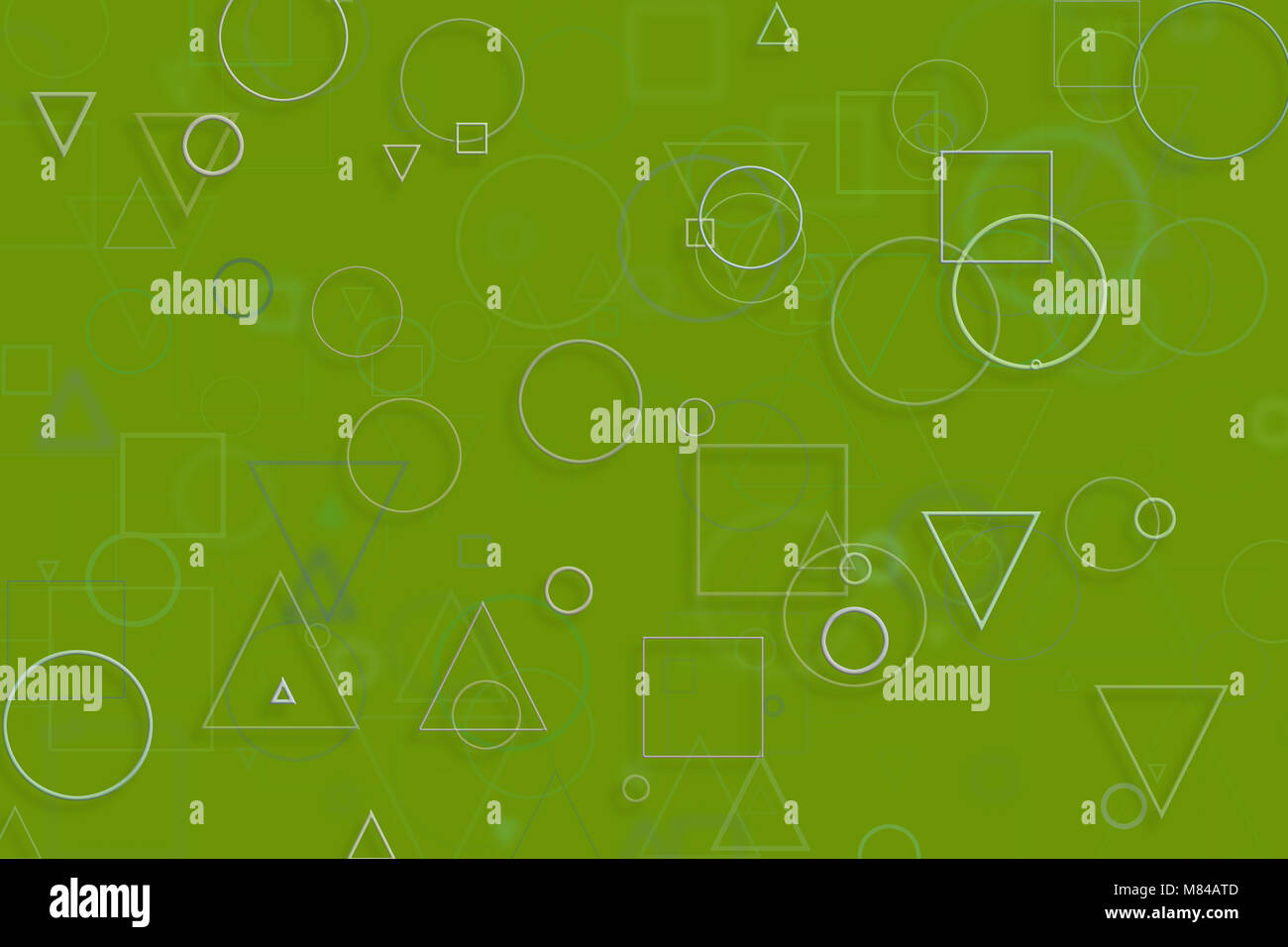 Abstract Embossed And Random Circle Square And Rectangle Shape Digital