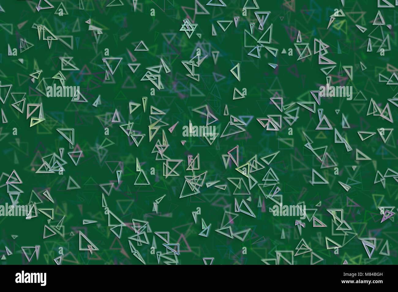 Abstract embossed & random triangle shape, digital generative art for ...