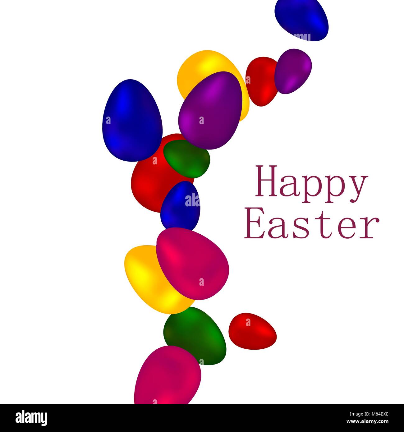 Collection of colorful colored eggs Stock Vector Image & Art - Alamy