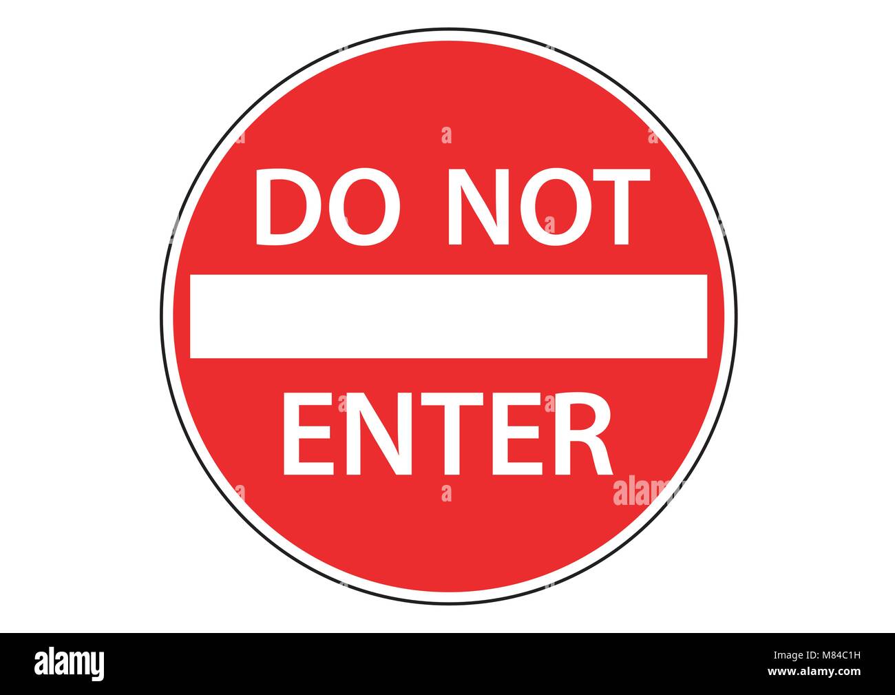 design vector of do not enter sign Stock Vector Image & Art - Alamy