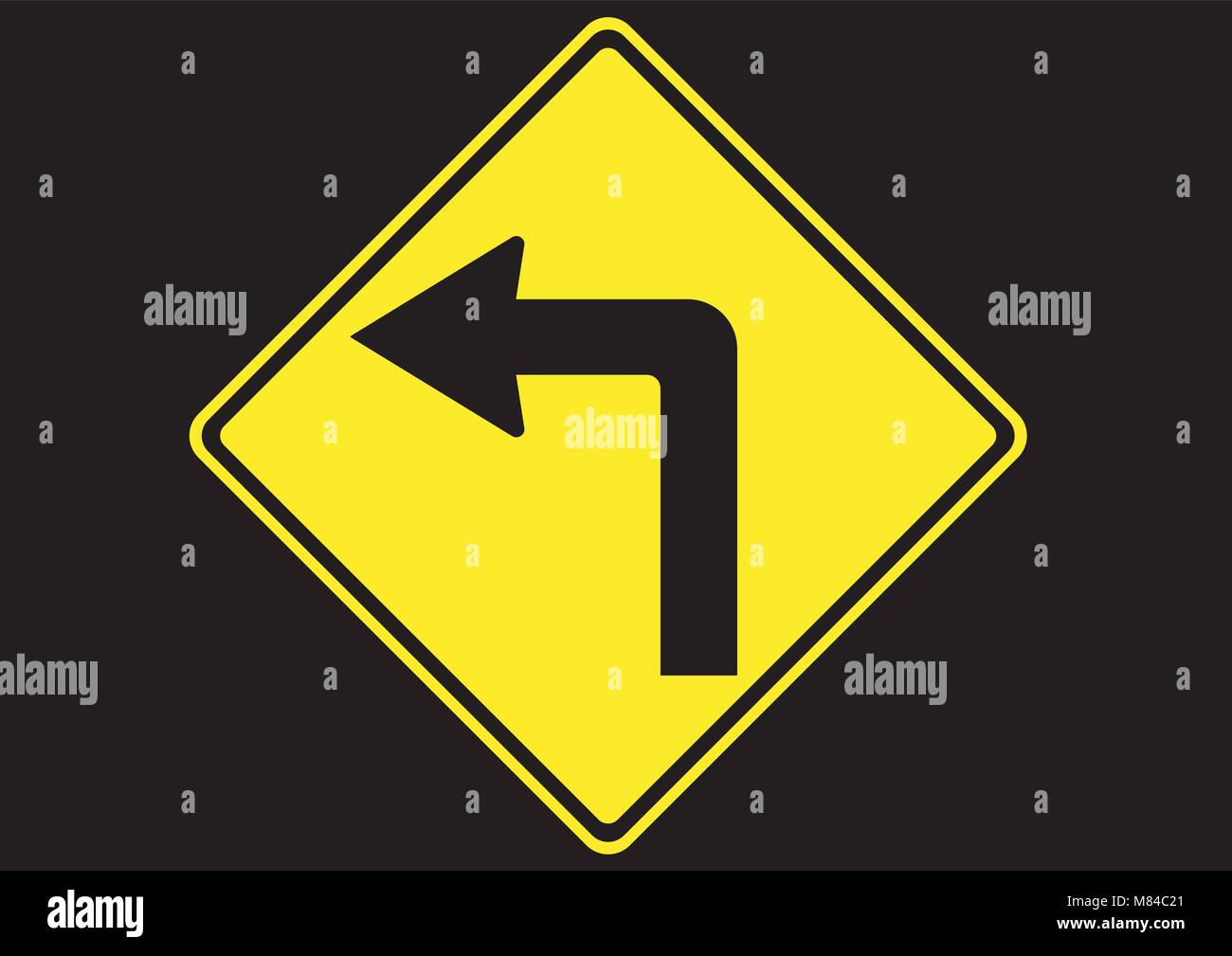 Turn around sign Stock Vector Images - Alamy