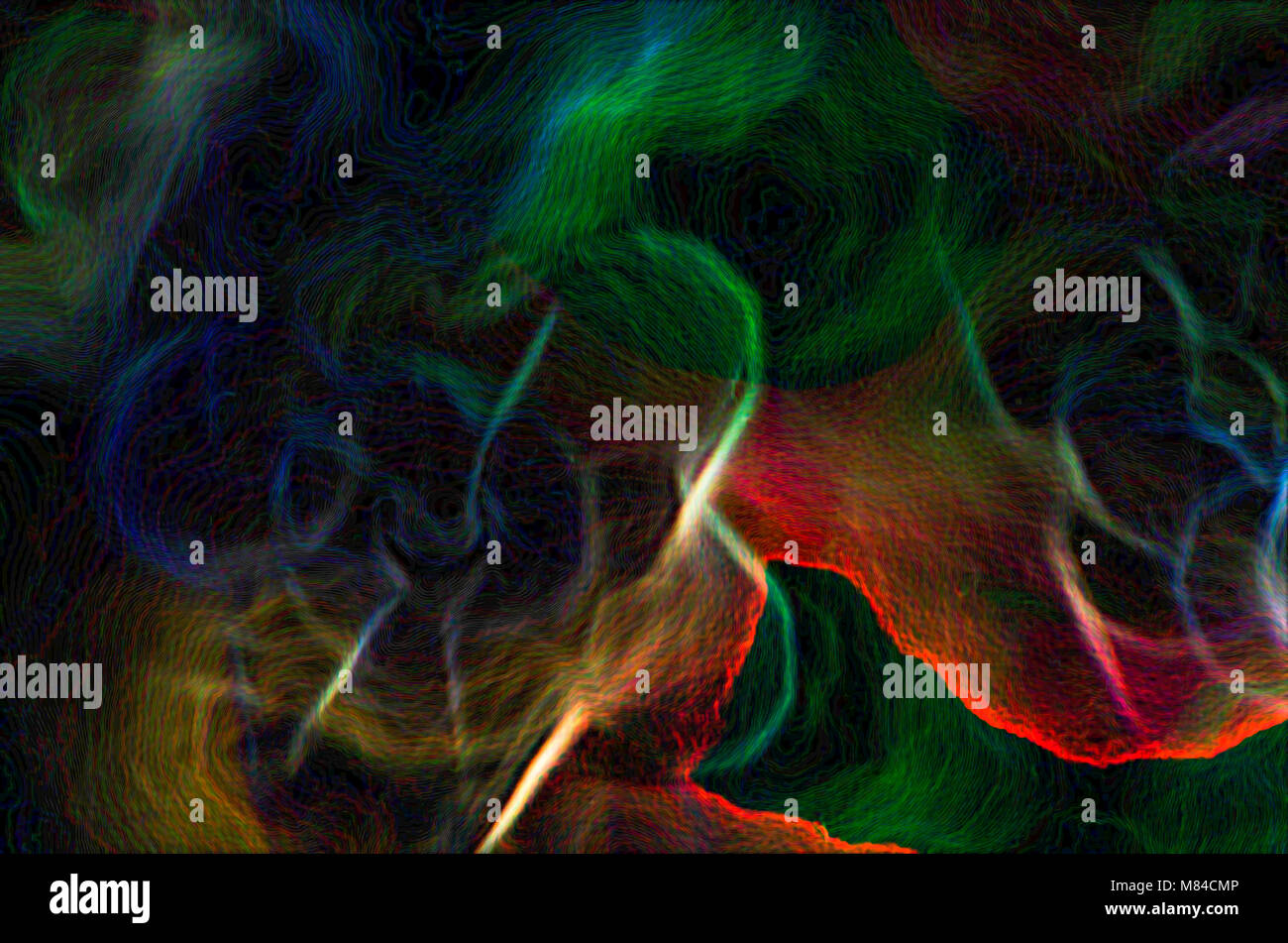 Colorful neon abstract art for design background & texture, wave & line ...