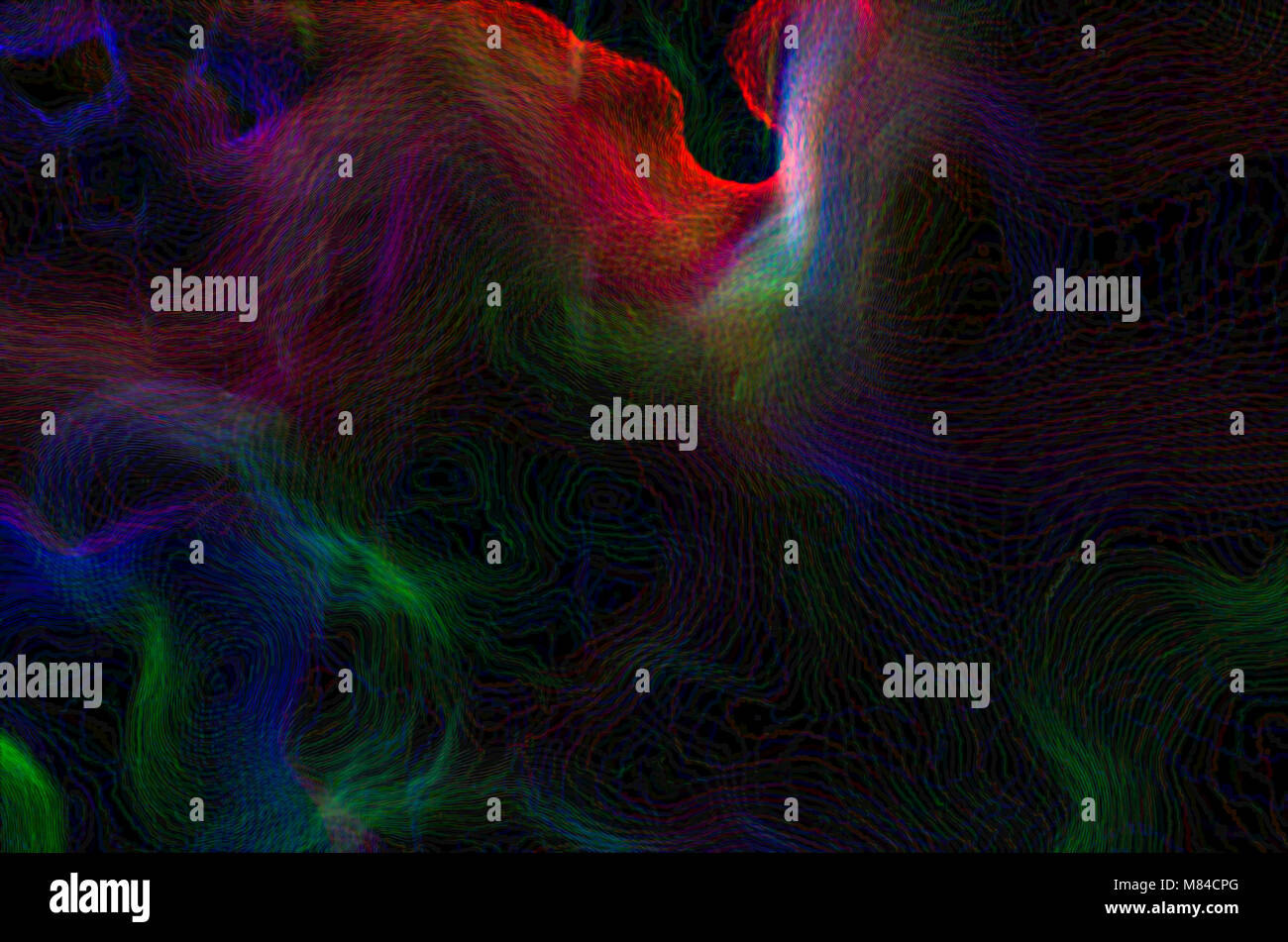 Colorful neon abstract art for design background & texture, wave & line ...