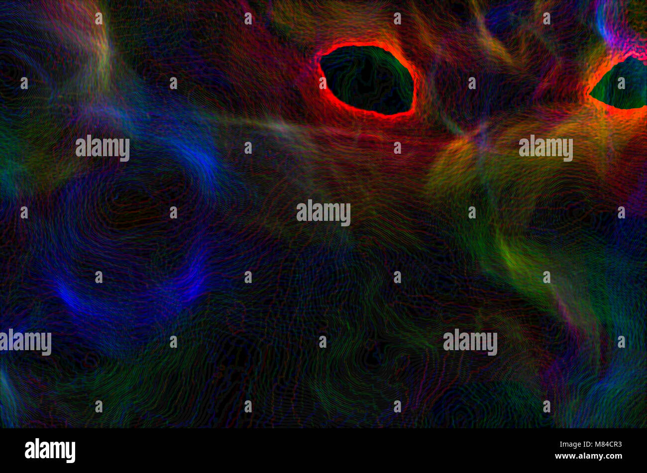 Colorful neon abstract art for design background & texture, wave & line ...