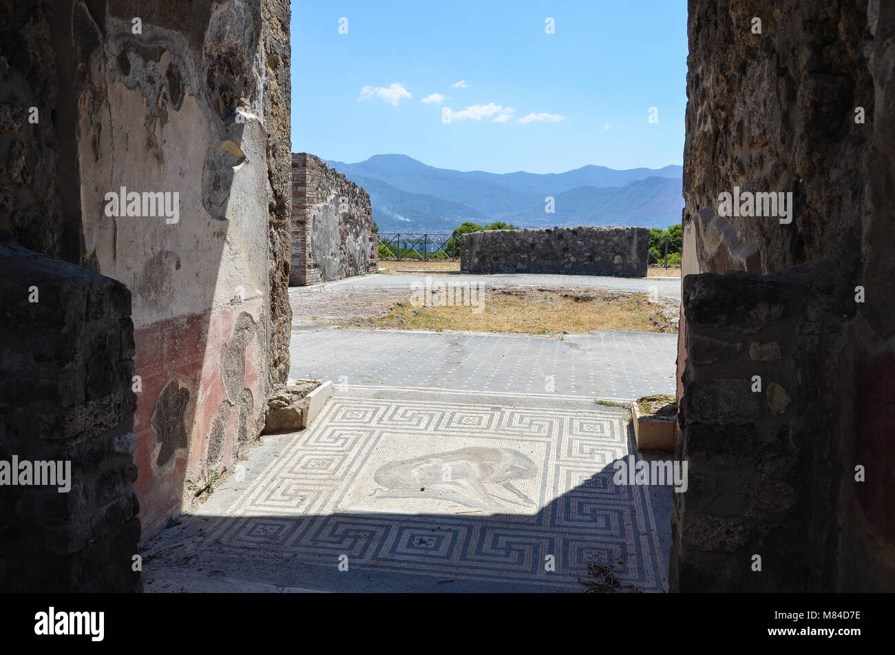 Floor mosaic pompeii hi-res stock photography and images - Alamy