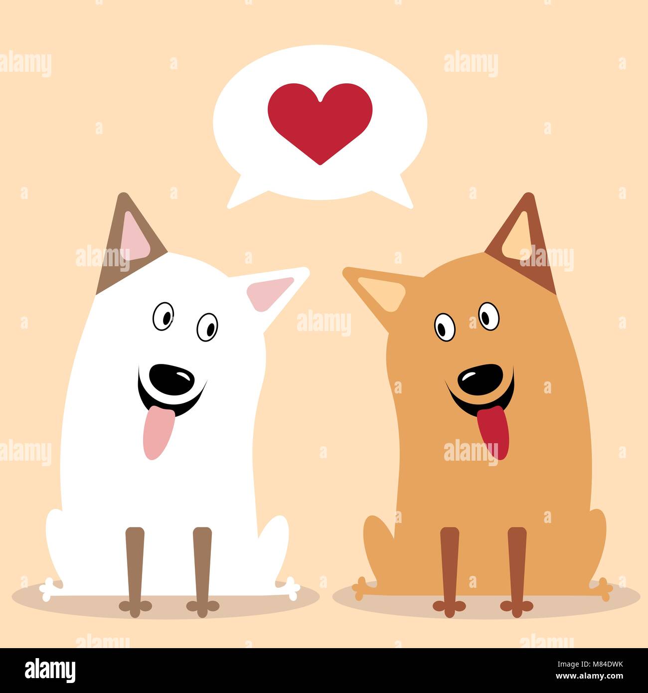 Fun boy girl dog Stock Vector Images - Alamy