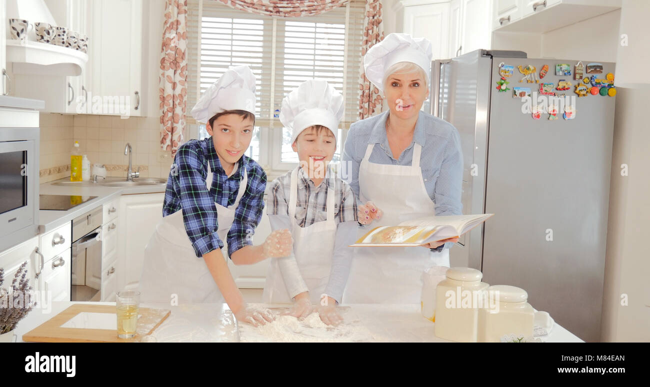 Boy making a cake hi-res stock photography and images - Alamy