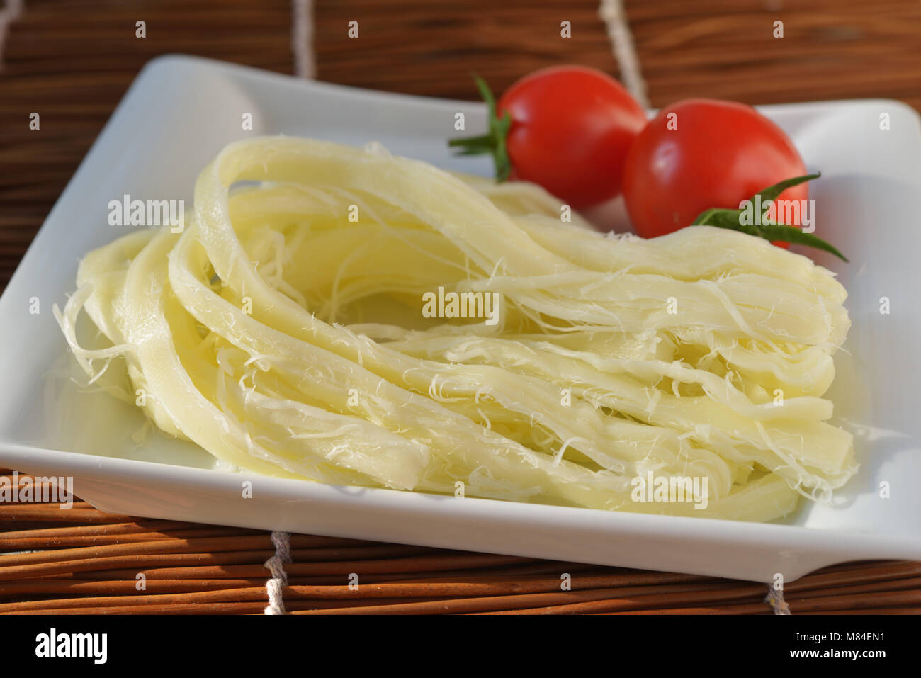 Turkish strip cheese and tomatoes Stock Photo - Alamy