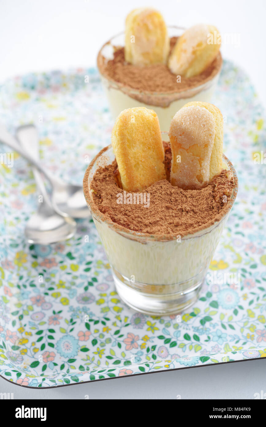 Tiramisu in a glass hi-res stock photography and images - Alamy