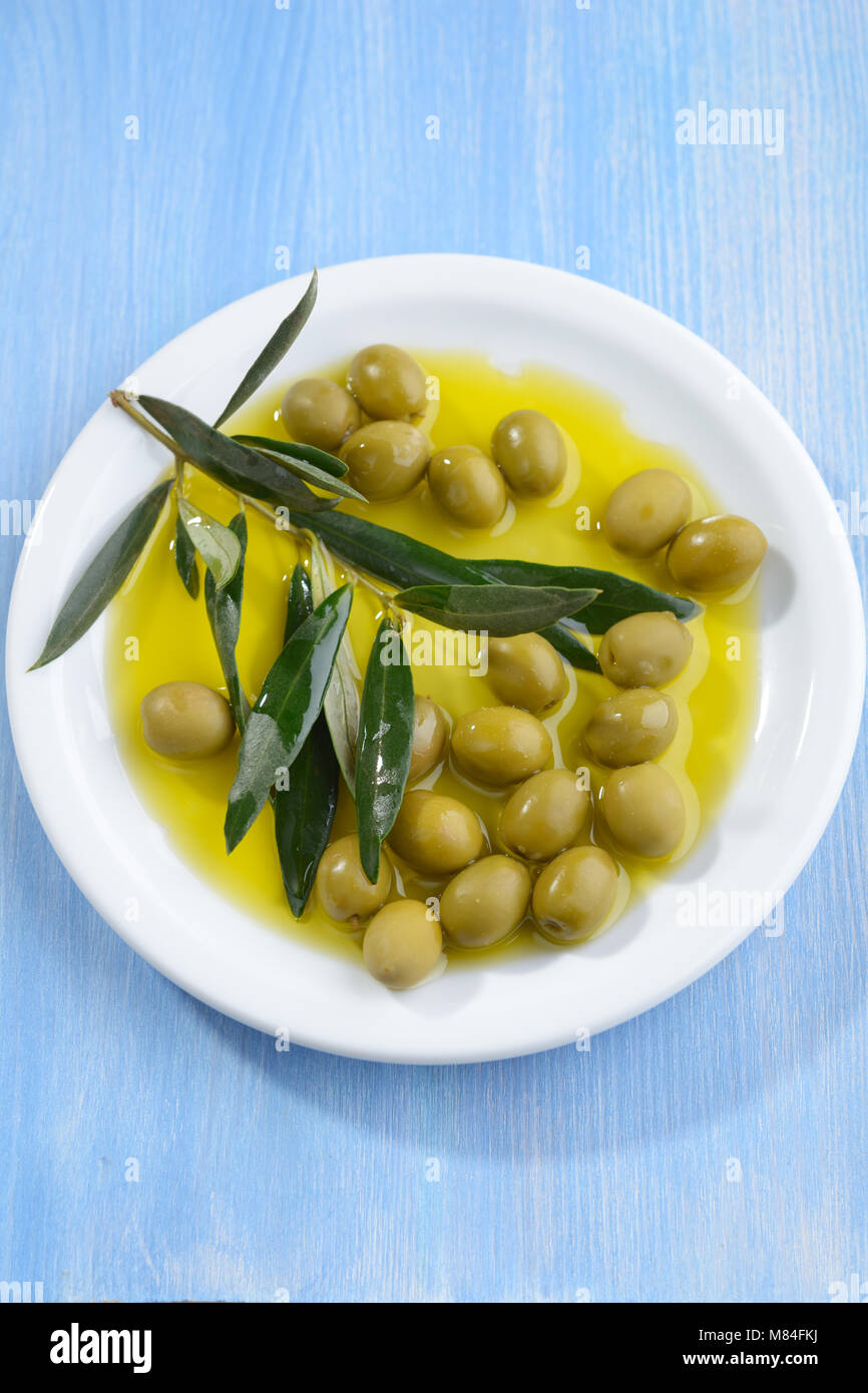 Olive oil top view hi-res stock photography and images - Alamy