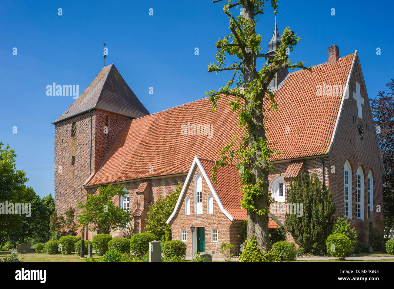 Church Saint Juergen, Grube, Baltic Sea, Schleswig-Holstein, Germany ...