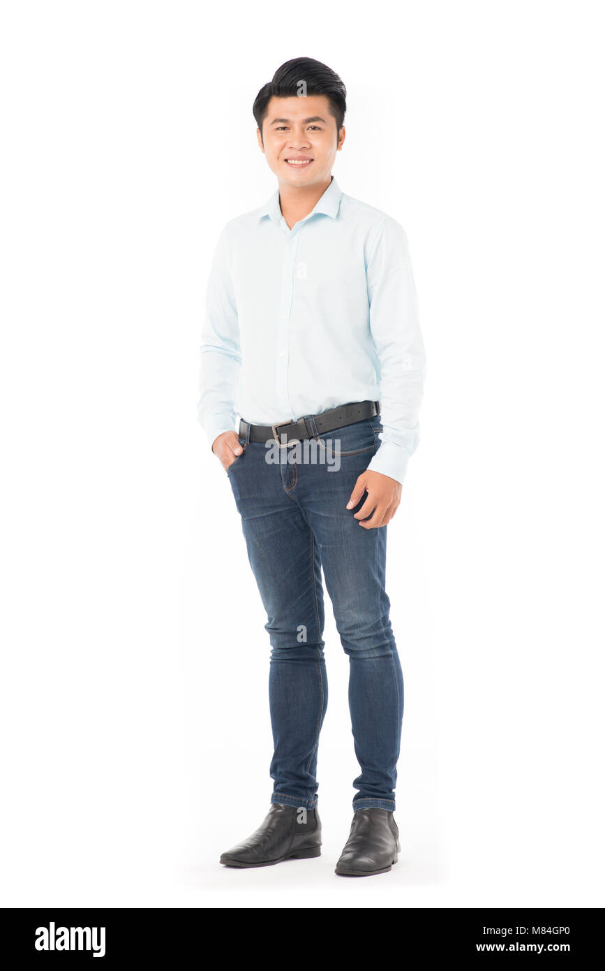 Positive asian male office hi-res stock photography and images - Alamy