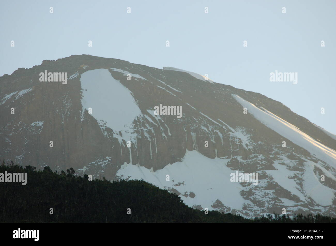 Mount Kilimanjaro Ice capped peaks, Moshi, Tanzania Stock Photo - Alamy