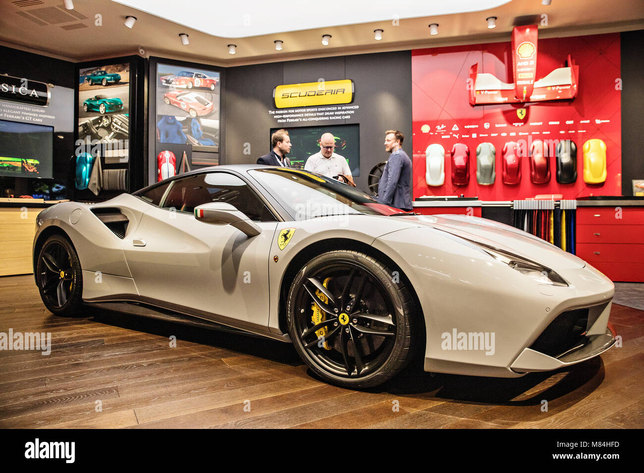 Ferrari, stand, exhibition Stock Photo - Alamy