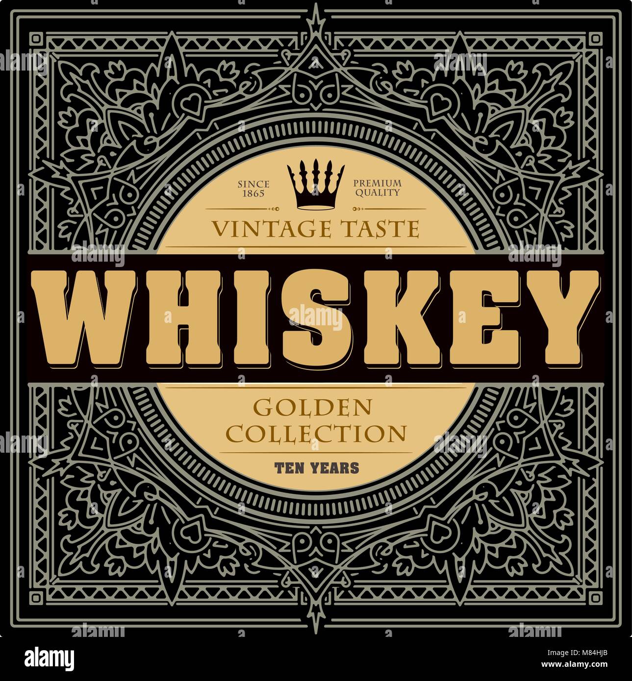 Whiskey label hi-res stock photography and images - Alamy