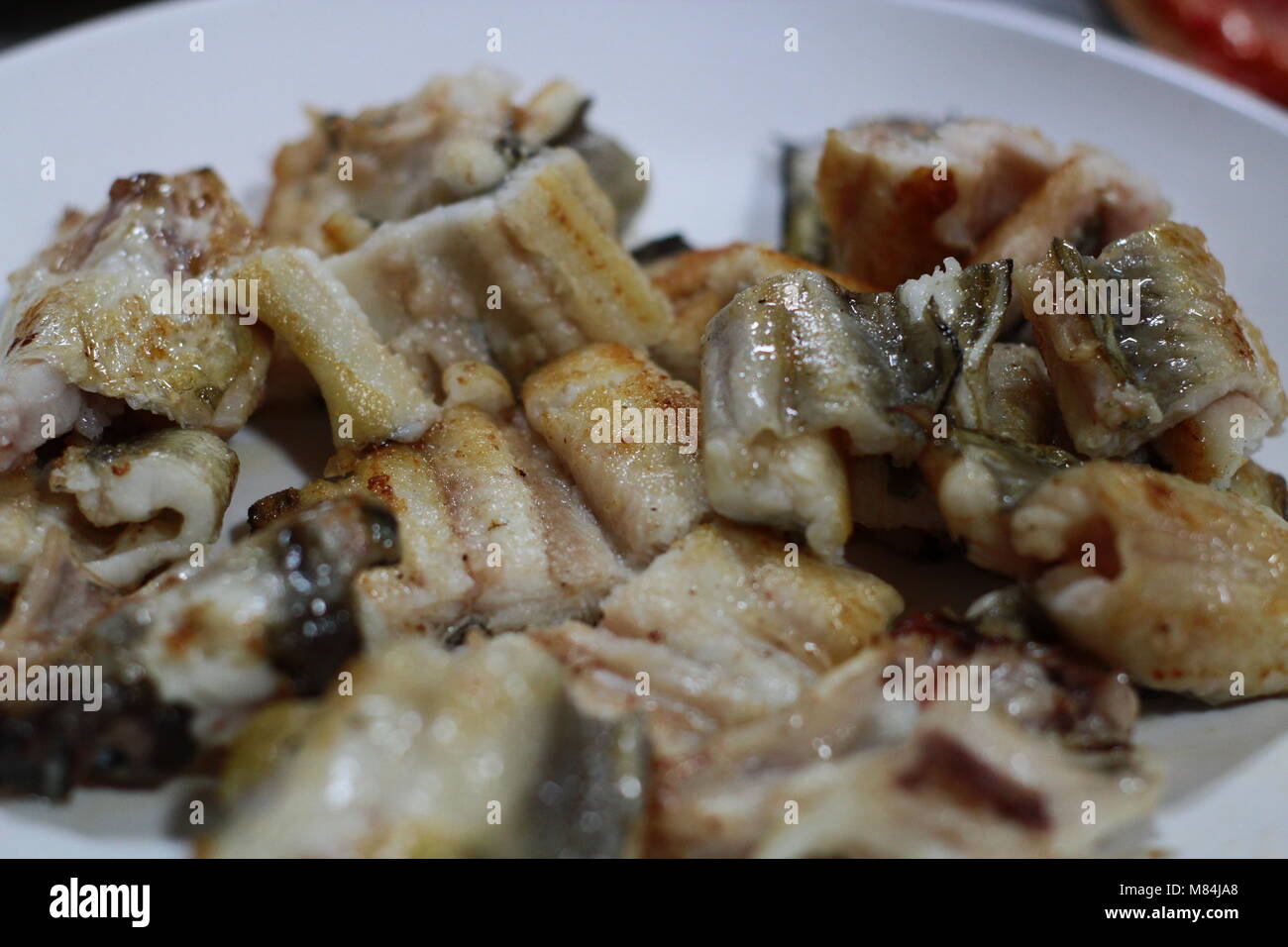 Roasted Grilled Eel, ready to eat, in Korean restaurant Stock Photo - Alamy