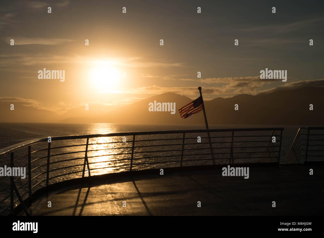 Sunset over Freedom Stock Photo - Alamy