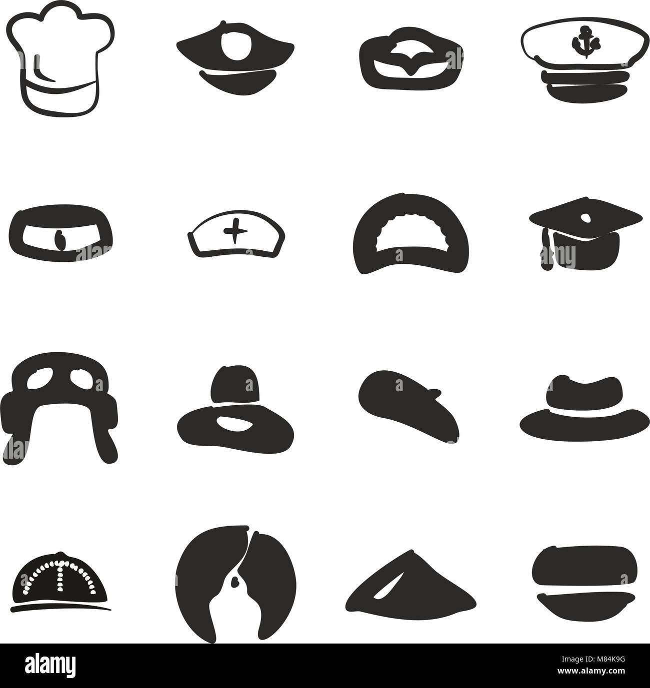 Hat Icons Freehand Fill Stock Vector Image & Art - Alamy Hat Icons Freehand Fill Stock Vector Image & Art - Alamy
