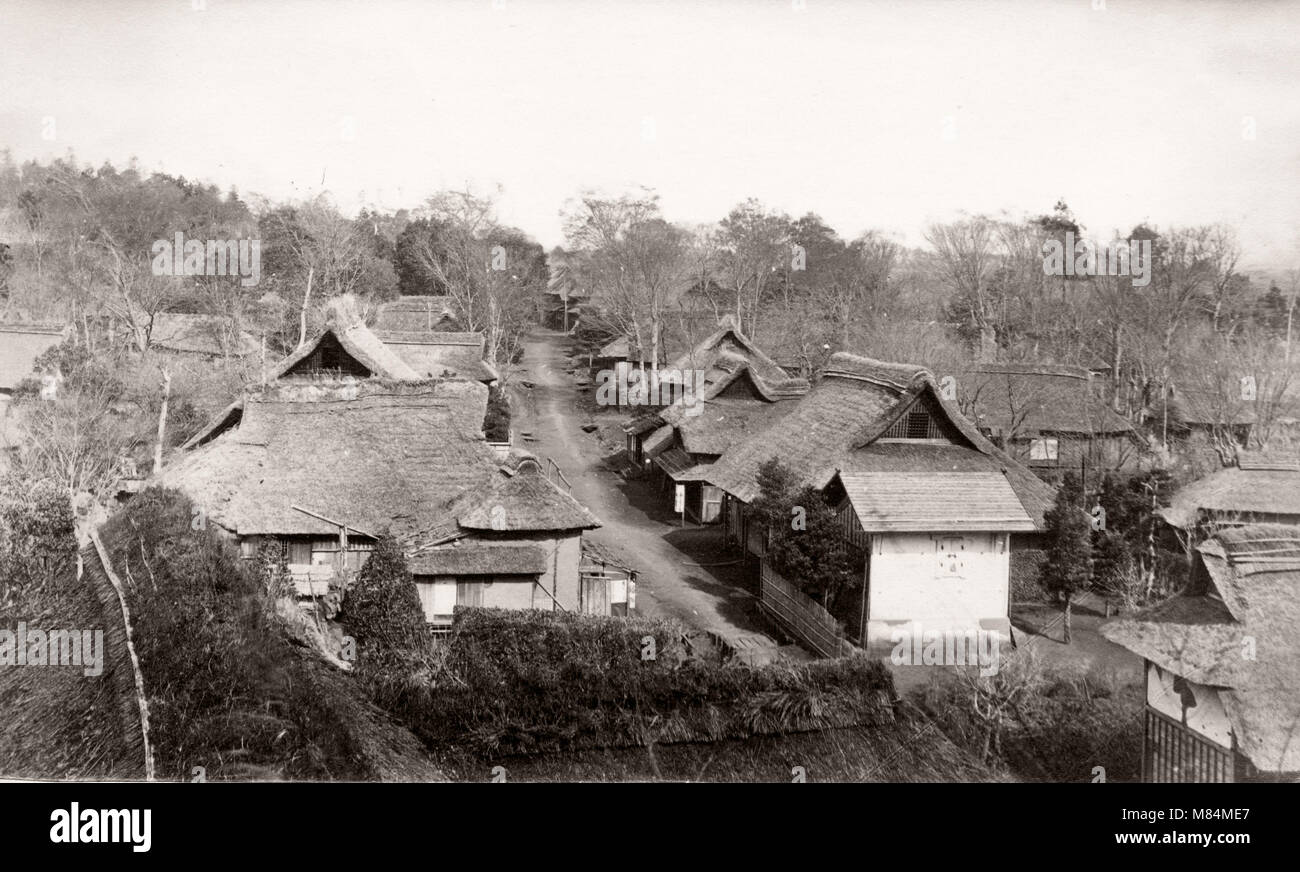 1871 Japan - village of Tsuauma (Tsuyama?) - from 'The Far East ...