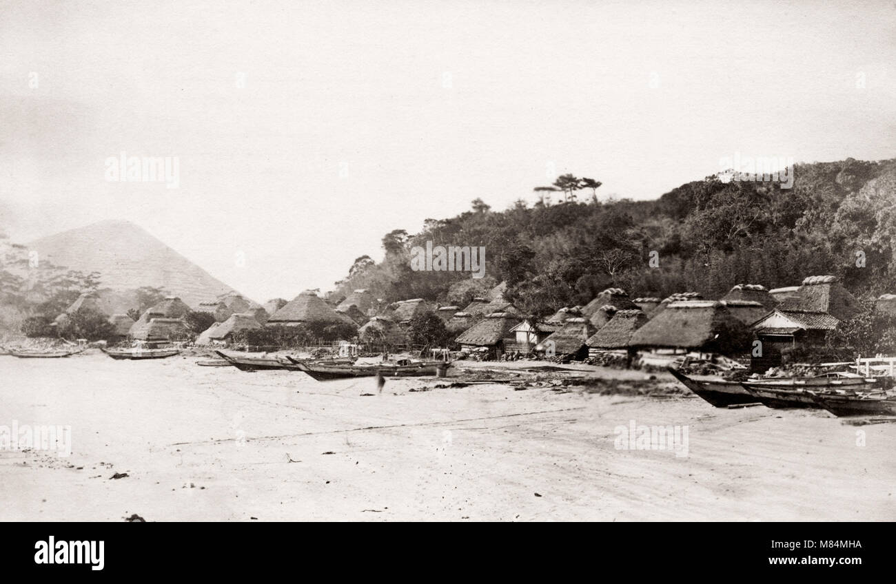 1871 Japan - near Cape Chichakoff, Misaki - from 'The Far East ...