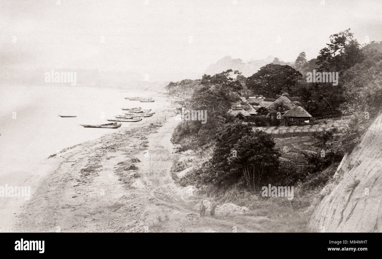 1871 Japan - new road at Negishi near Yokohama - from 'The Far East ...