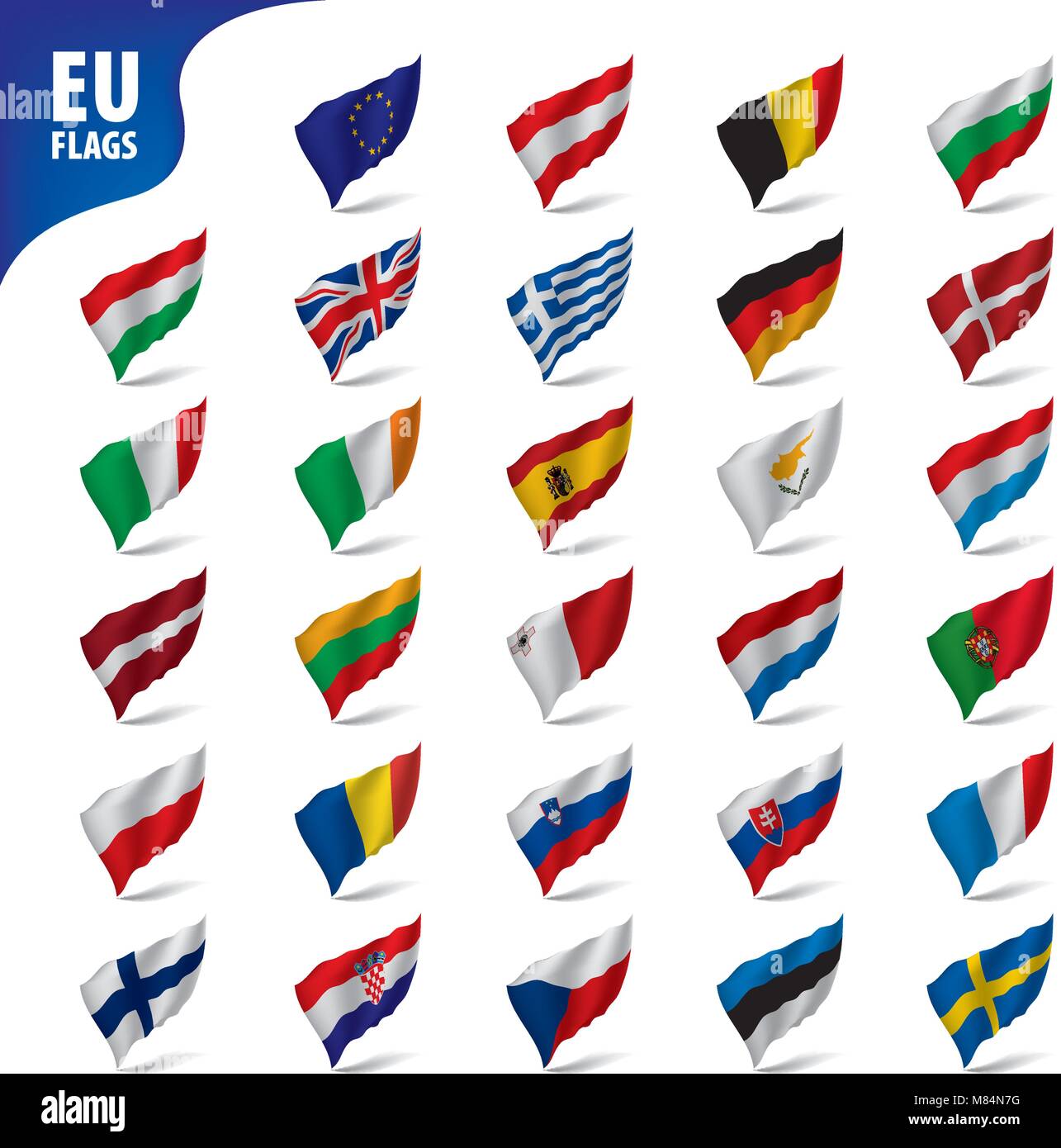 flags of the european union Stock Vector Image & Art - Alamy
