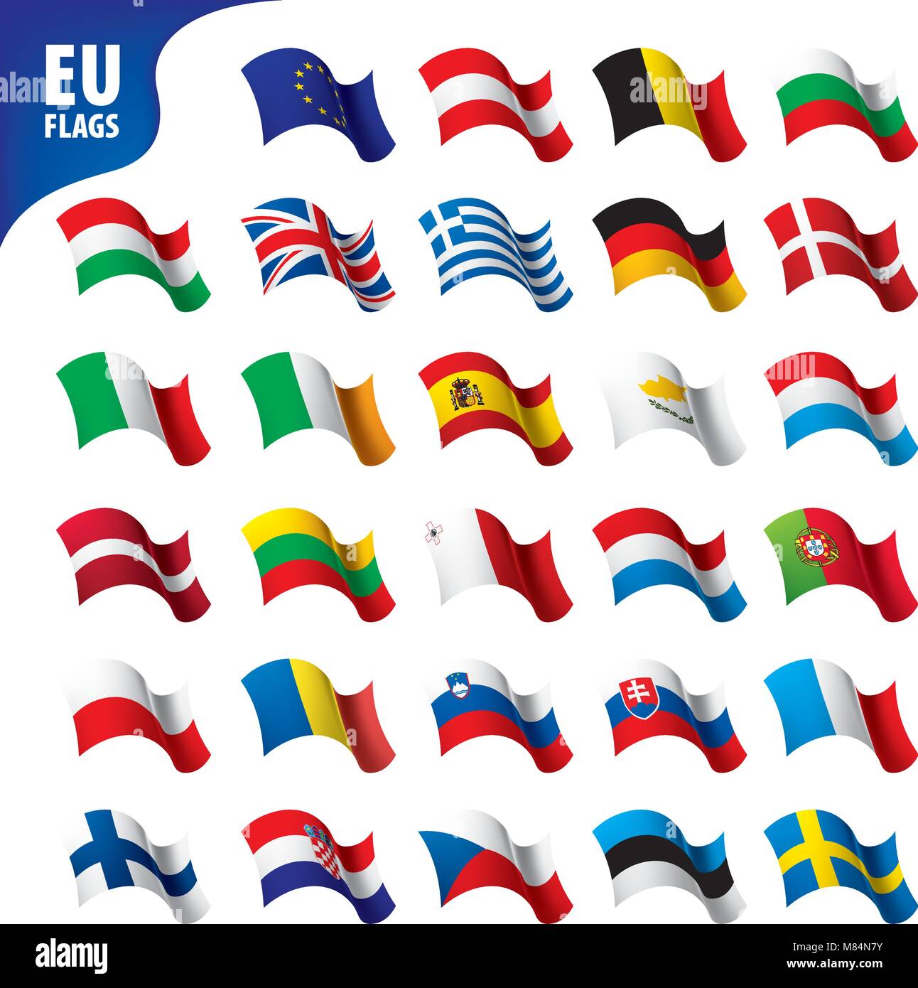 flags of the european union Stock Vector Image & Art - Alamy