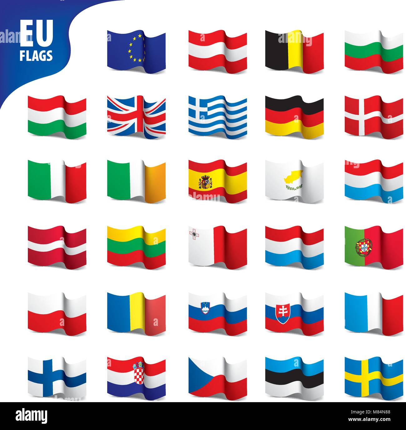 flags of the european union Stock Vector Image & Art - Alamy