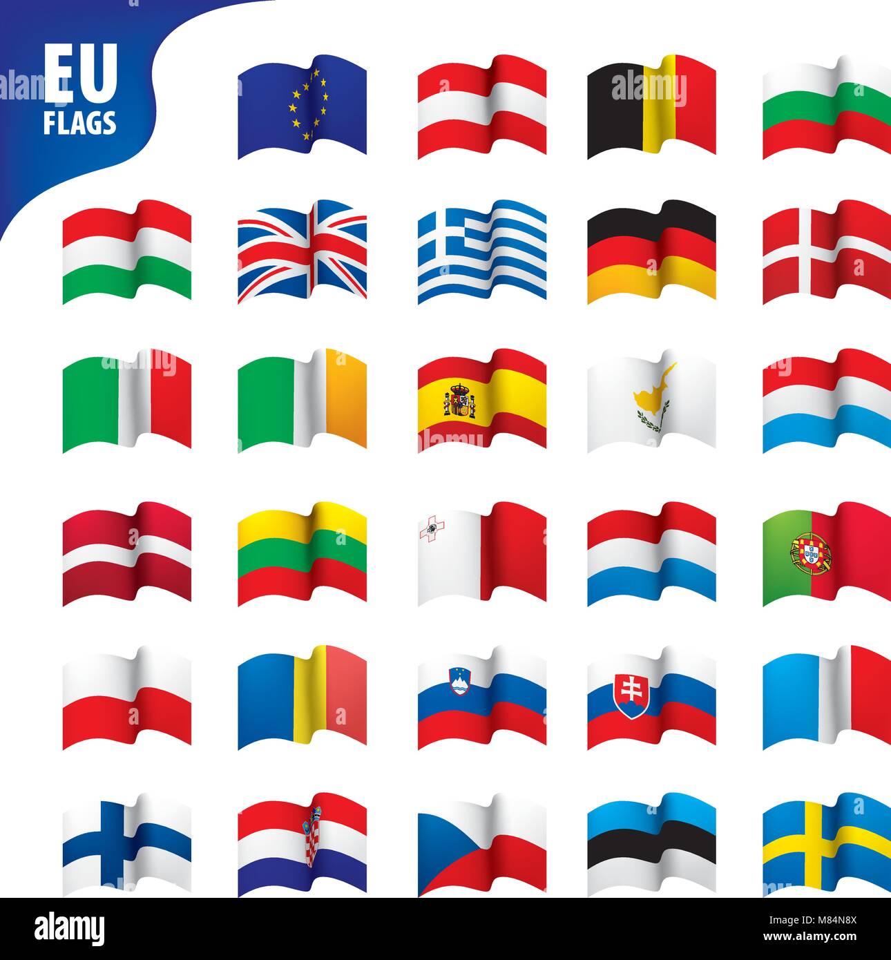 flags of the european union Stock Vector Image & Art - Alamy
