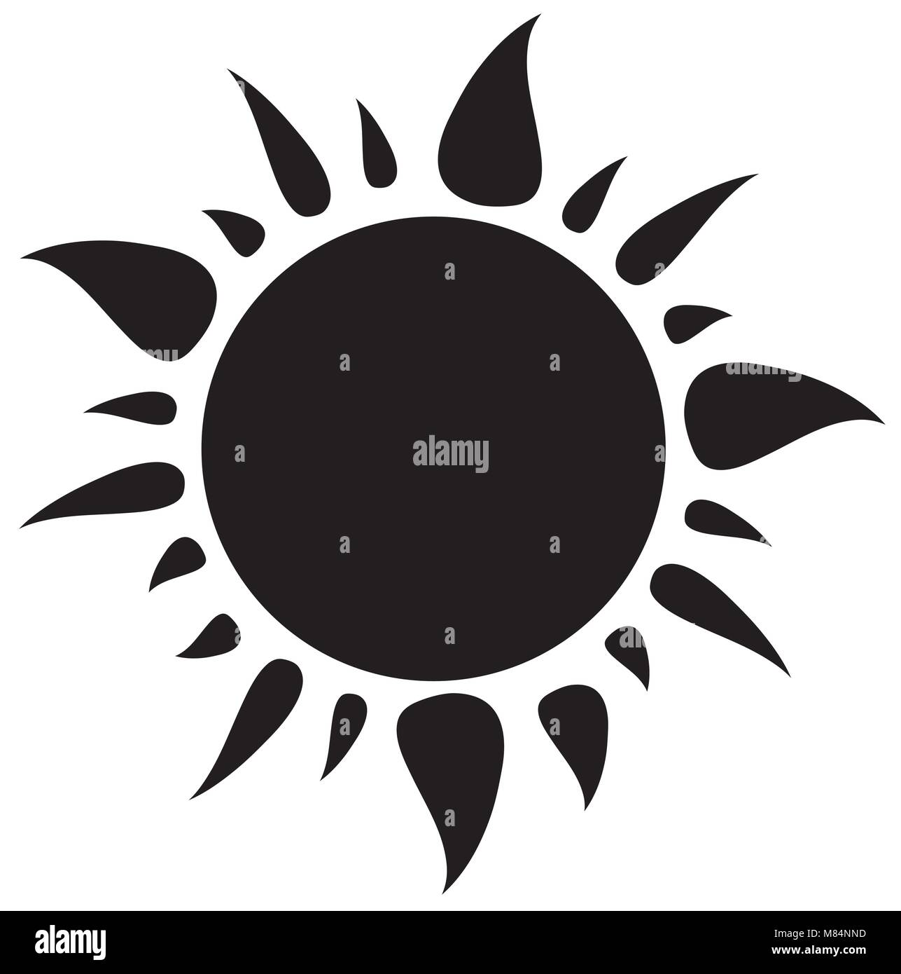 sun shape icon over white background, vector illustration Stock Vector ...