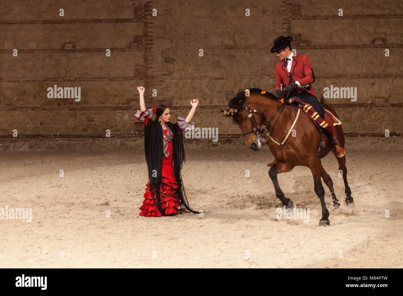 equestrian show royal stables cordoba Stock Photo - Alamy