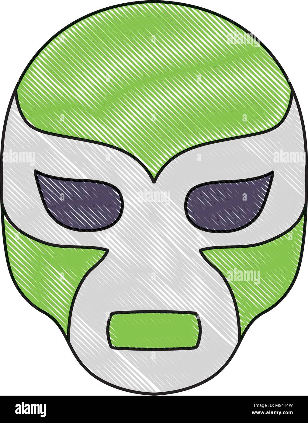 wrestling mask icon over white background, colorful design. vector ...