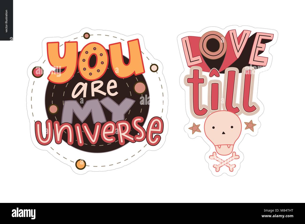 Till death Stock Vector Images - Alamy