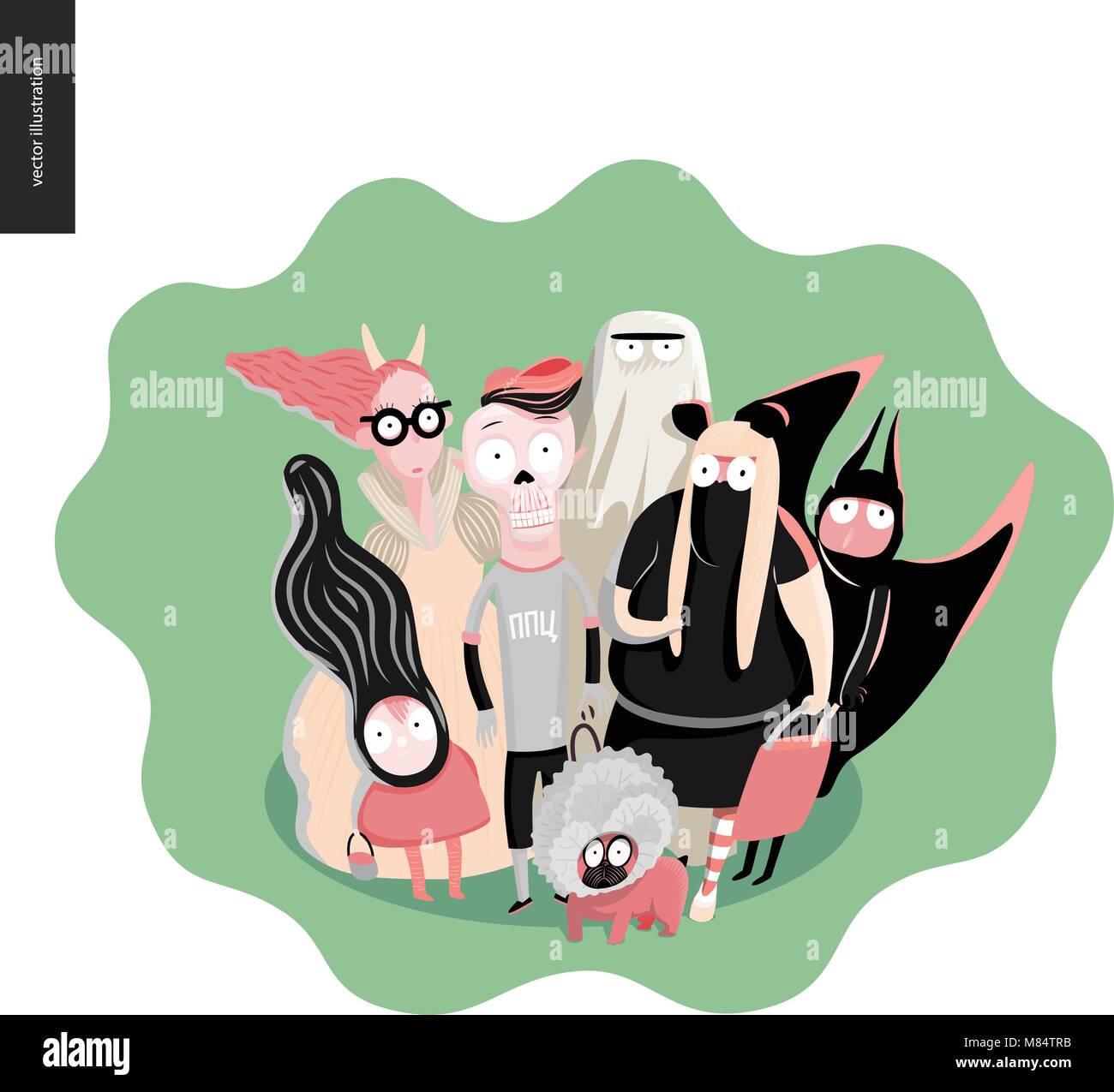 Children scared festival Stock Vector Images - Alamy