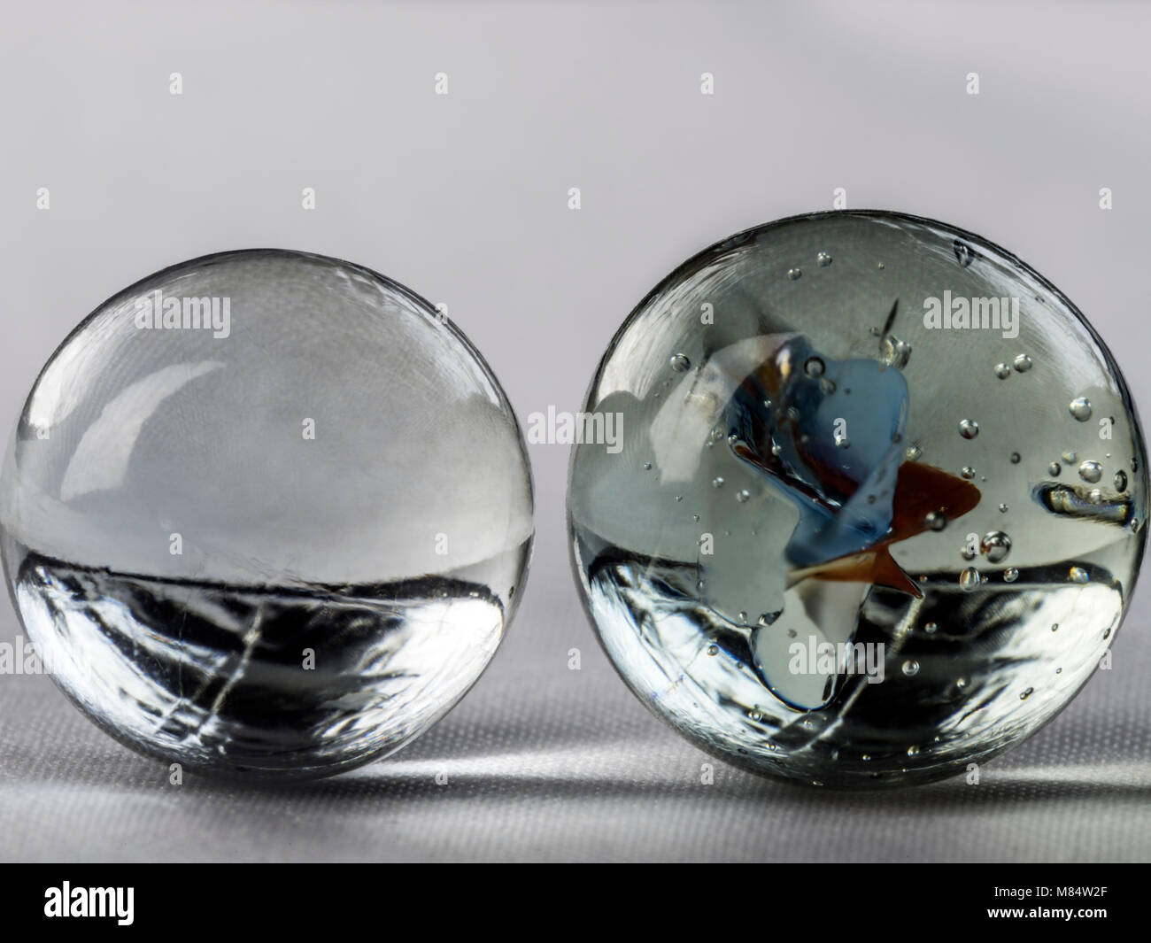 Colorful glass marbles macro close up Stock Photo - Alamy