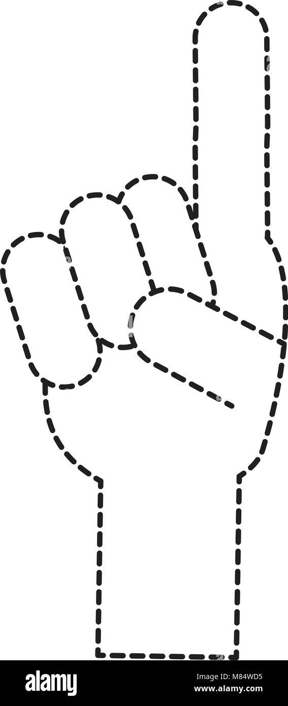 hand pointing up icon over white background, vector illustration Stock ...