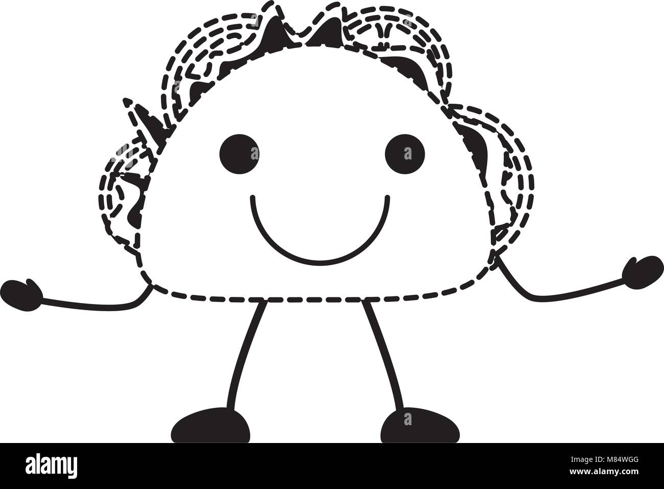 kawaii happy taco icon over white background, vector illustration Stock ...