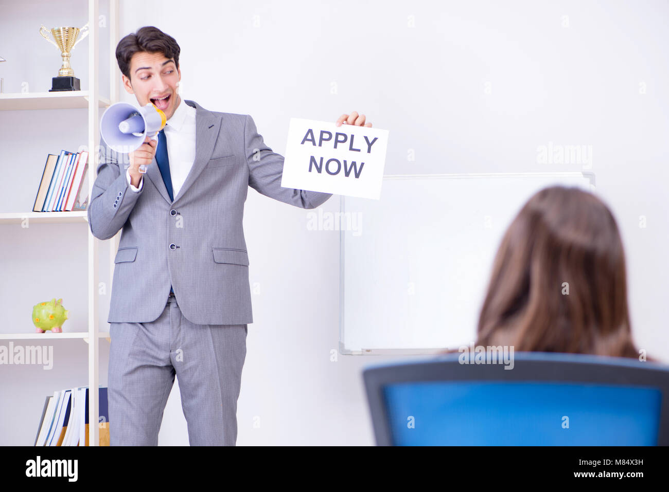 Business people in recruitment concept Stock Photo - Alamy