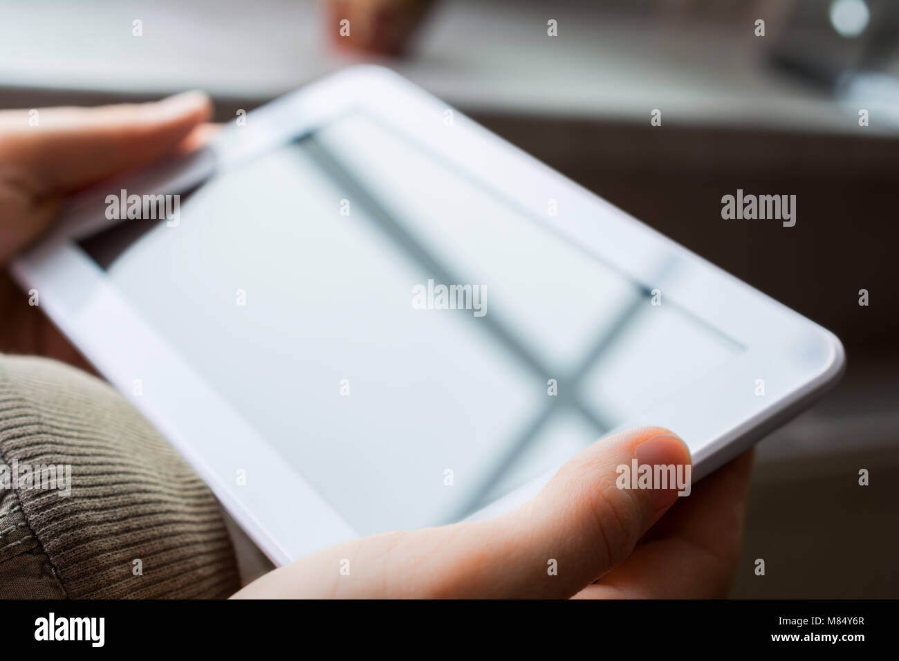 Tablet device at home landscape hi-res stock photography and images - Alamy