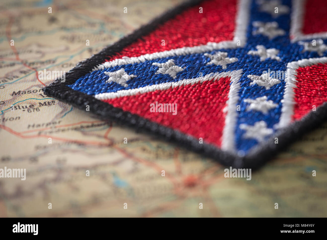 Hisorical flag of the south of the United States on the background of ...